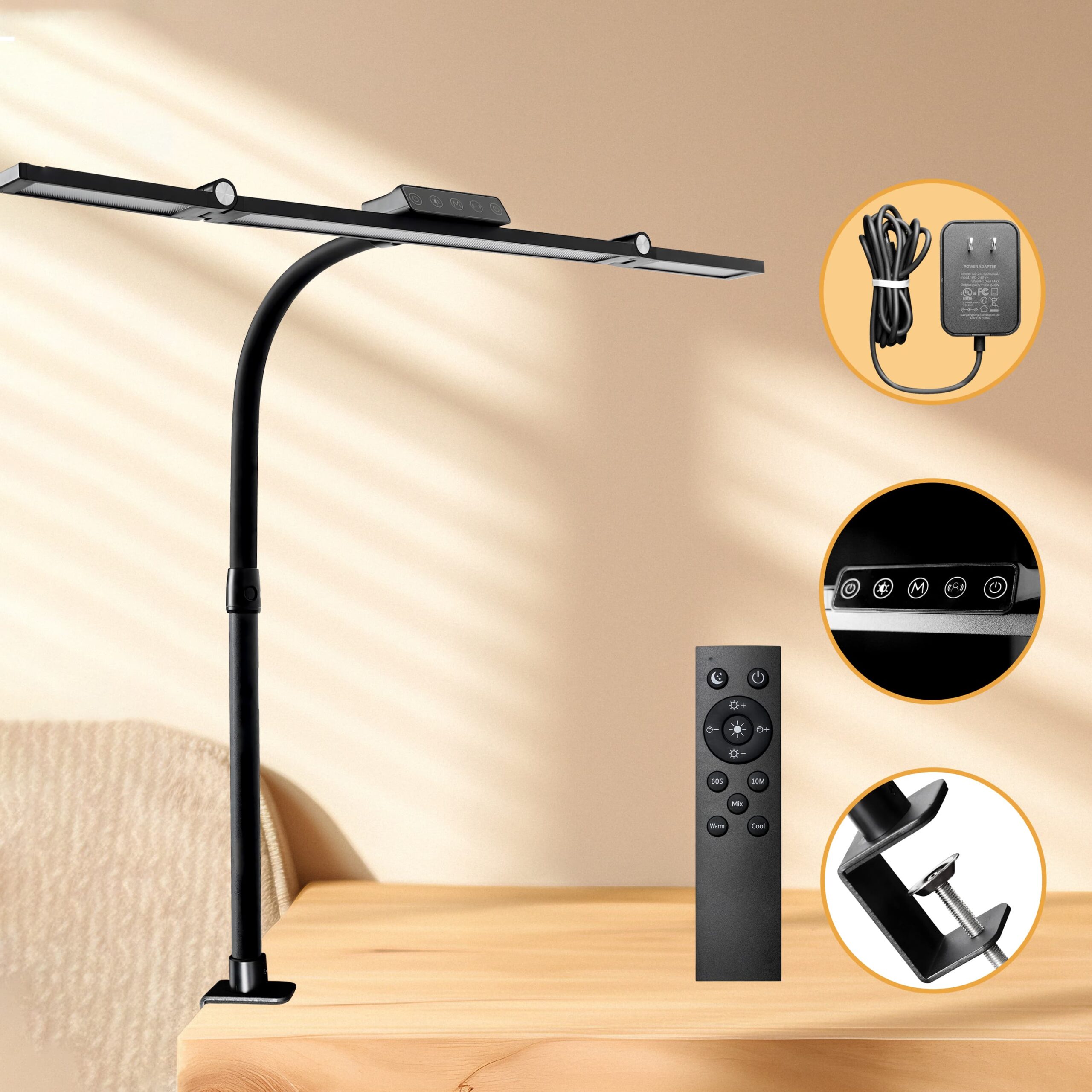 Gooseneck Led Desk Lamp with Clamp J06 – BAYSQUIRREL is devoted to ...